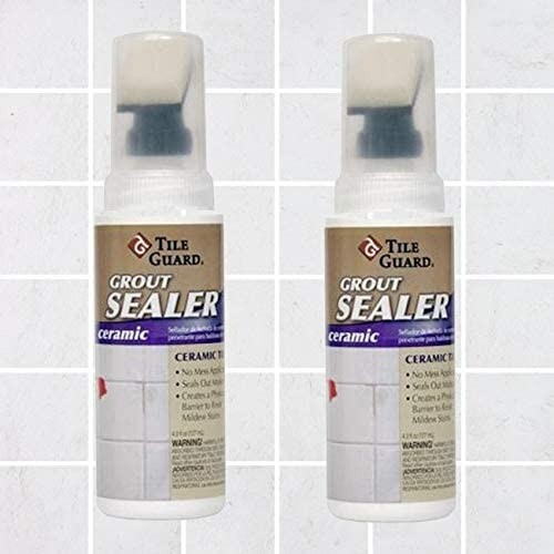 2X Tile Guard Grout Sealer Ceramic Tile No Mess ~ Seals Out Moisture 4. ...