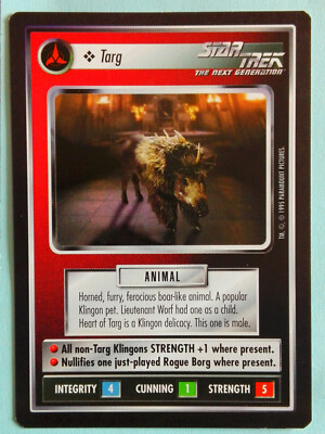 Star Trek CCG - Klingon Personnel: Targ (common) III | eBay.de