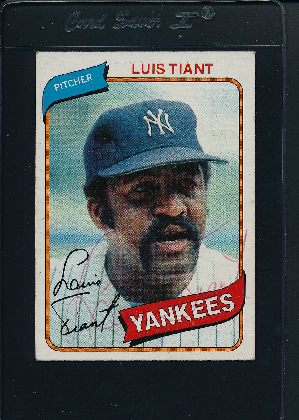 1980 Topps #35 Luis Tiant Yankees Signed Auto *9794 | eBay