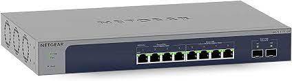 Netgear 10Port Switch 100 1000 10000 MS510TXM 8-Port Multi-Gigabit 10G ...