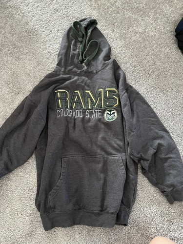 Men's Colorado State Rams Gray Pullover Hoodie Sweatshirt - Size M ...