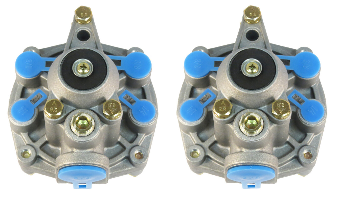 Set of 2 RE-6 Emergency Relay Valve Dual function Replaces Bendix ...