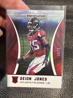 2016 Panini Rookies & Stars Three Star Longevity /75 Deion Jones #269 ...