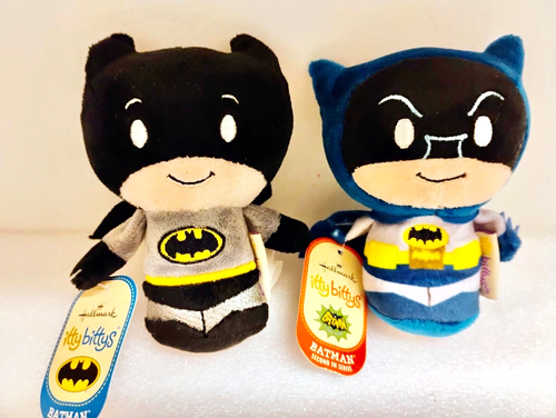 TWO HALLMARK ITTY BITTYS PLUSH BATMAN, BLUE BATMAN (2ND IN SERIES ...