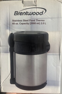 Brentwood 2.0L Vacuum Stainless Steel Flask w Food Compartment ...