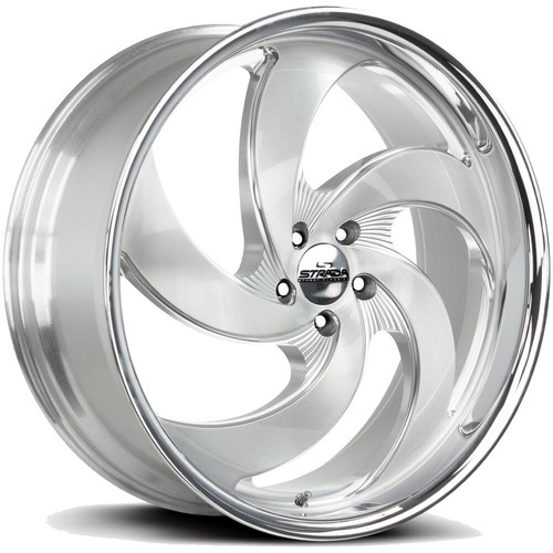Strada C05 Retro 5 22x9 5x120 +35mm Brushed SSL Wheel Rim 22" Inch ...