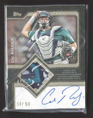 2025 Topps Flagship Patch Auto Cal Raleigh Game Used Patch /50 #tfap2 ...