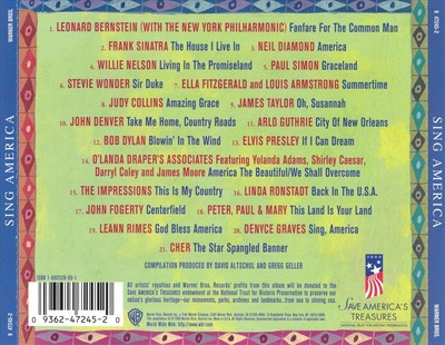VARIOUS ARTISTS SING AMERICA [WARNER] NEW CD 93624724520| eBay