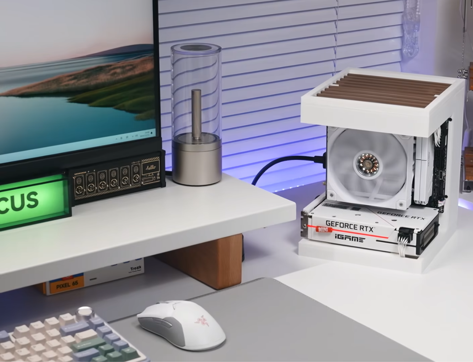 Unique ITX case, Open Computer Case, 3D printed PC case, SFX power ...