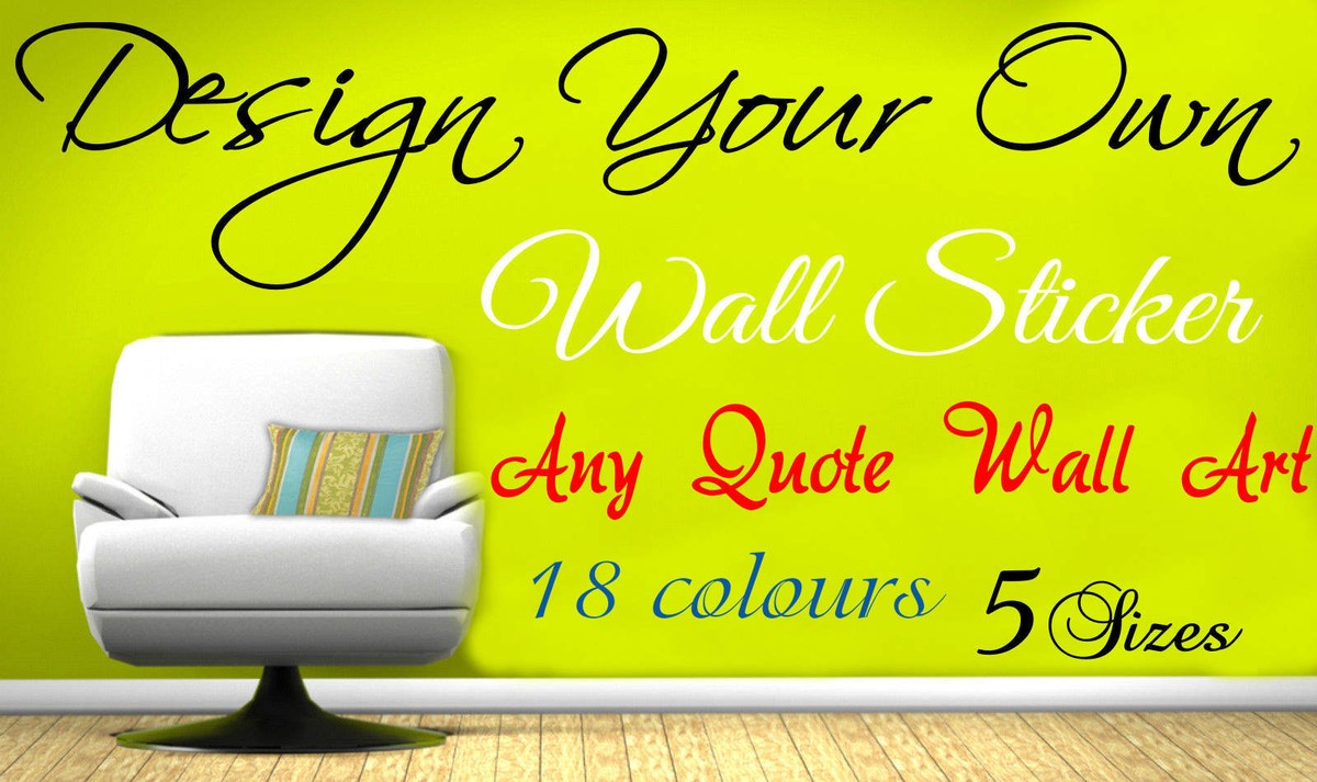 Create Your Own Quote Wall Decal Custom Vinyl Wall Decal Square