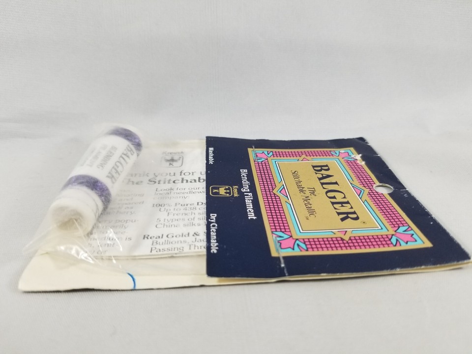 Balger Stitchable Metallic Amethyst Purple Blending Filament Thread ...