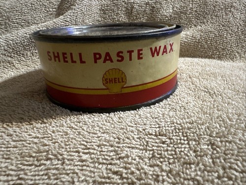 Scarce Vintage Shell Paste Wax Gas Oil Advertising Collectible Can | eBay