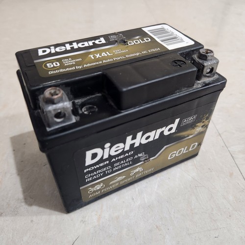 DIEHARD POWERSPORTS GOLD BATTERY 180 CCA TX12. Date 01/24 ALMOST NEW ...