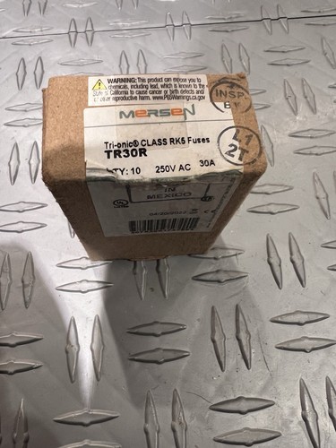10-Mersen Tri-ounce Class RK5 Fuses TR30R 250v 30A | eBay