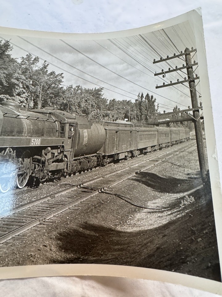 CNR Steam Locomotive No. 5700 Brantford Ont 1948 Original 7x5 ...