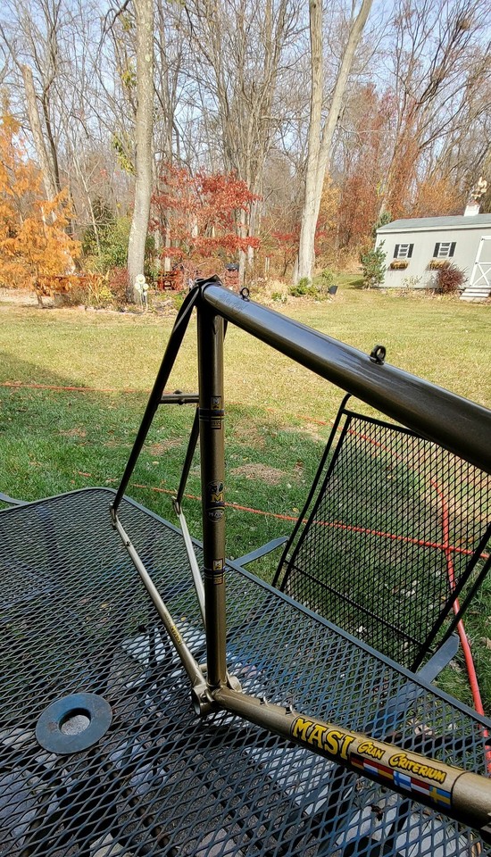 VINTAGE MASI GRAN CRITERIUM LUGGED STEEL BIKE FRAME SET - 54CM Restored ...