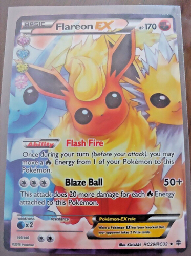 2016 Pokemon XY Generations Flareon EX Radiant Collection #RC28/RC32 | eBay