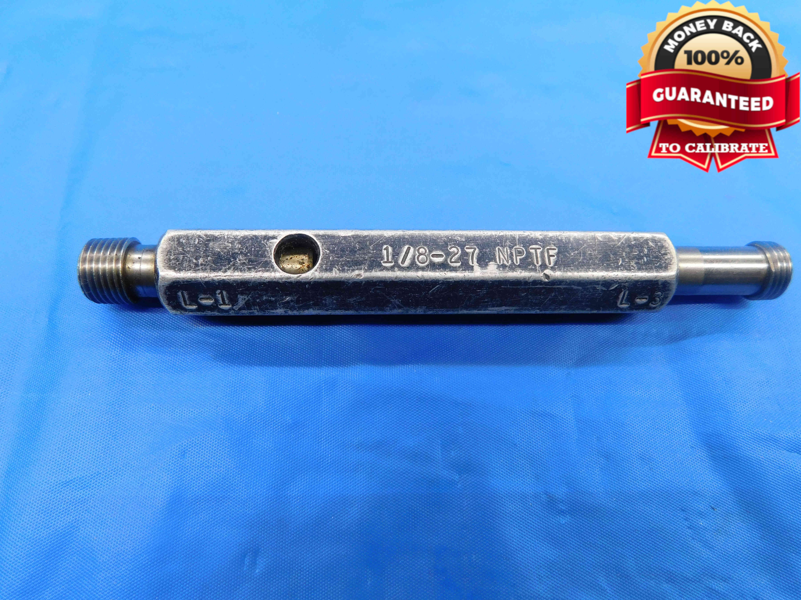 1/8 27 NPTF L1 & L3 PIPE THREAD PLUG GAGE .125 .1250 N.P.T.F. DRYSEAL ...
