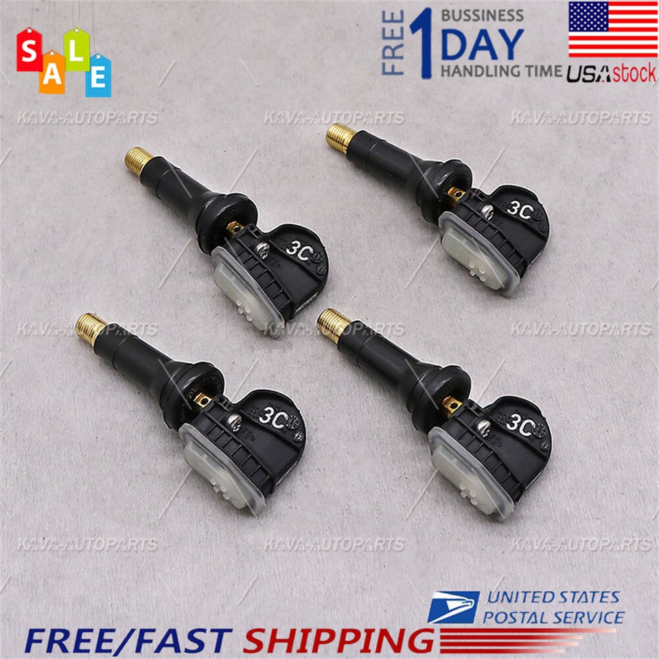 4Pc Tire Air Pressure Sensor For Chevy Buick Cadillac 13540604 13528566 ...