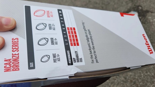 Wilson NCAA College Composite Red Zone Football 1001 Official Size ...