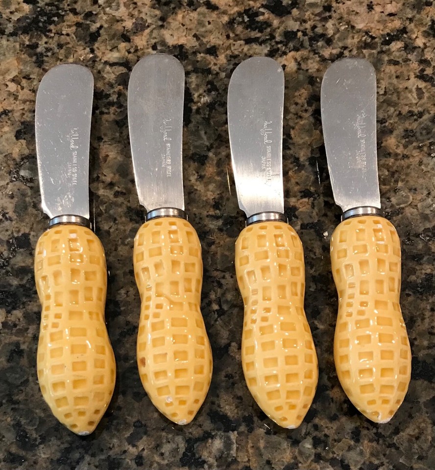 Vintage SHAFFORD Spread Knife w/ Ceramic Peanut Handle Japan | eBay