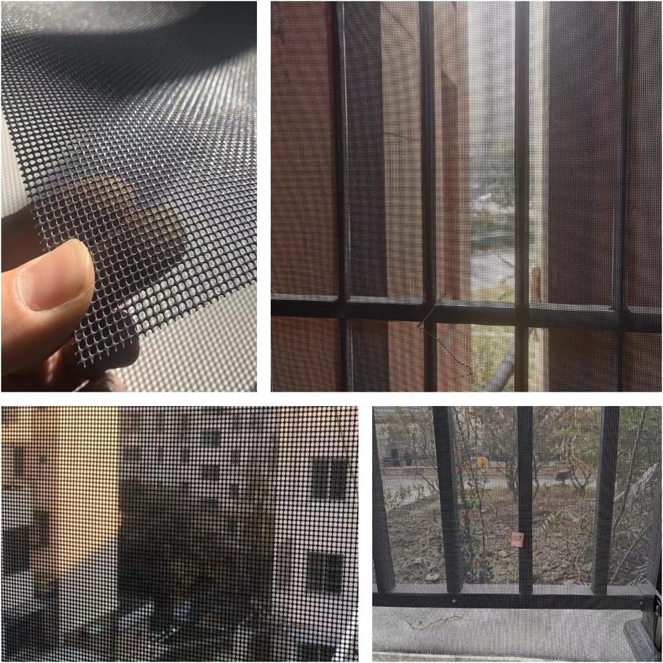 Stainless Steel Mesh Screen, 4 Pack 14 Mesh Hard 304 PVC Coated ...