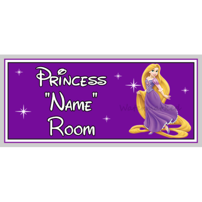 Disney Princess Kids Bedroom Door Sign - Rapunzel Tangled - Purple ...