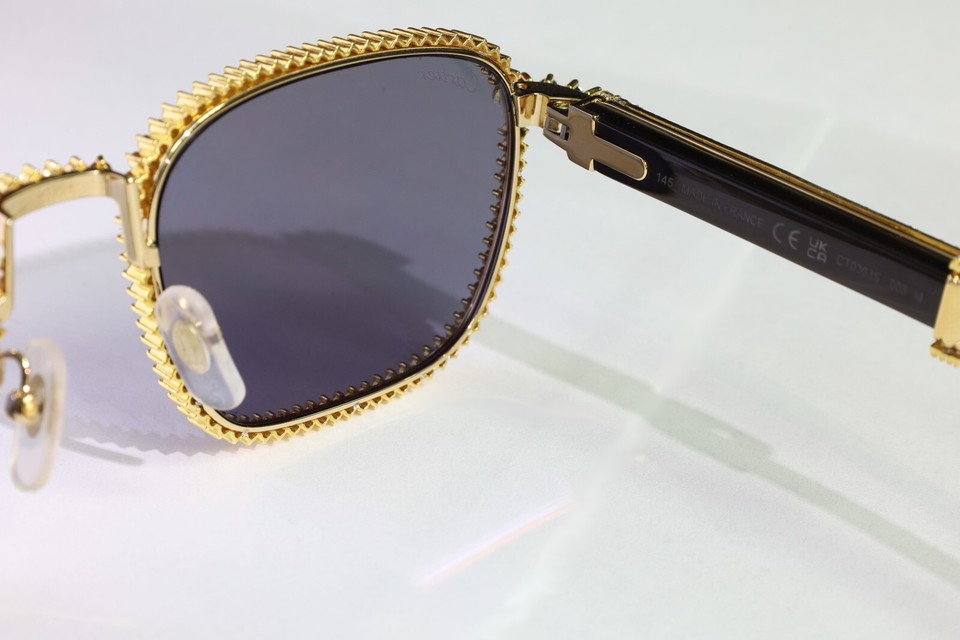 Cartier Buffalo Horn Sunglasses CT0363S-Custom 9 carat VS Lab Diamonds ...