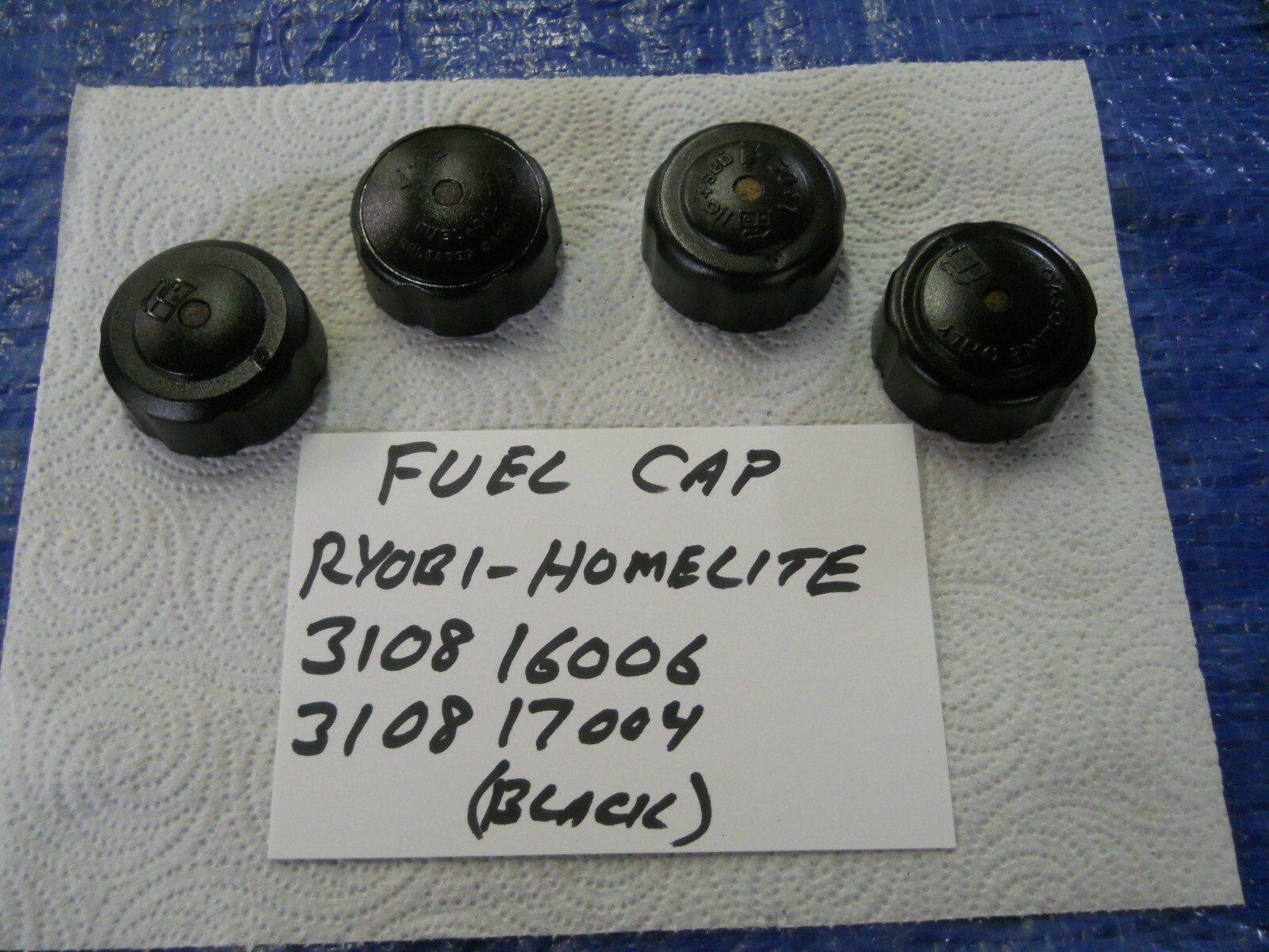 Homelite and Ryobi Fuel Cap Part# 310817004, 310816006, Black, Vented 1 ...
