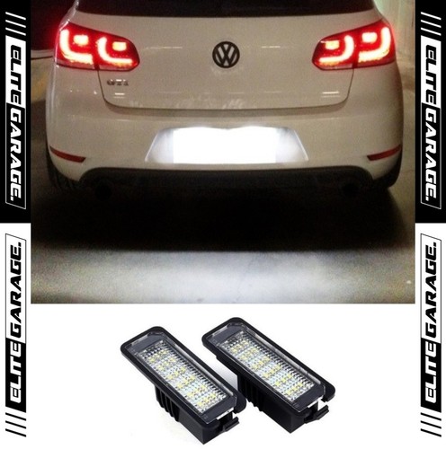 Fits Volkswagen Golf MK6 GTI R Rear License LEDs Light Bright Xenon ...