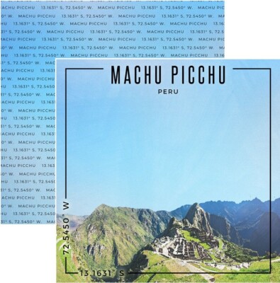 Machu Picchu, Peru, scrapbook paper, DS - Scrapbook Customs #30054 | eBay