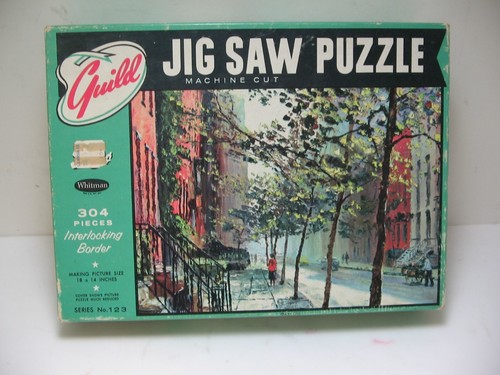 Vintage Whitman Guild Jigsaw Puzzle 304 Pieces Quiet City 18" x 24 ...