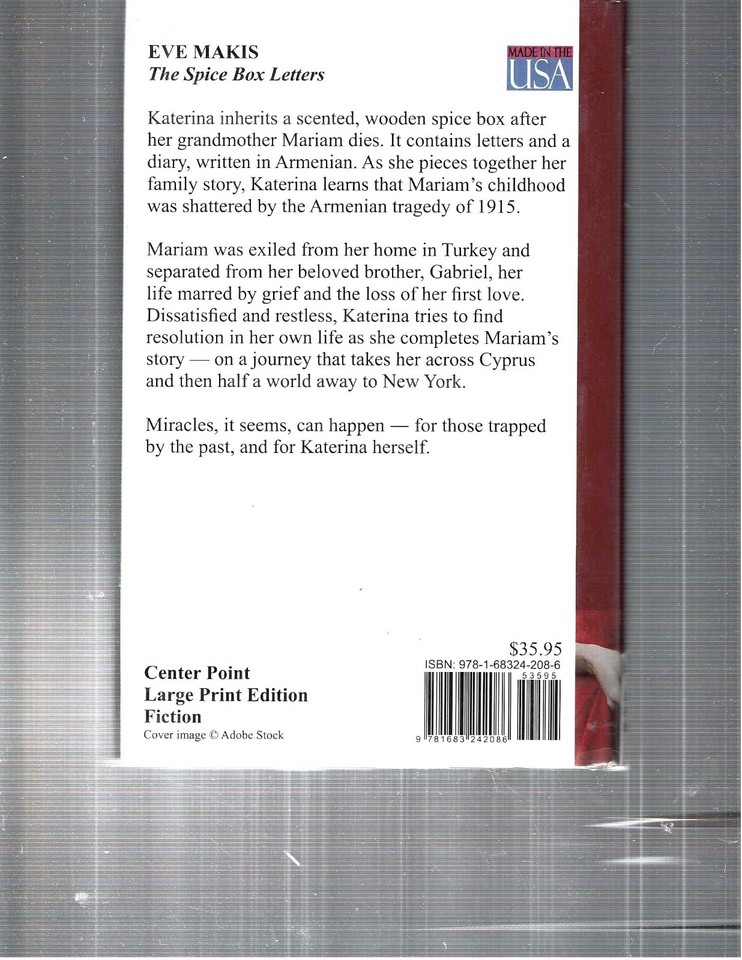 EVE MAKIS - THE SPICE BOX LETTERS - LARGE PRINT - LP414 | eBay