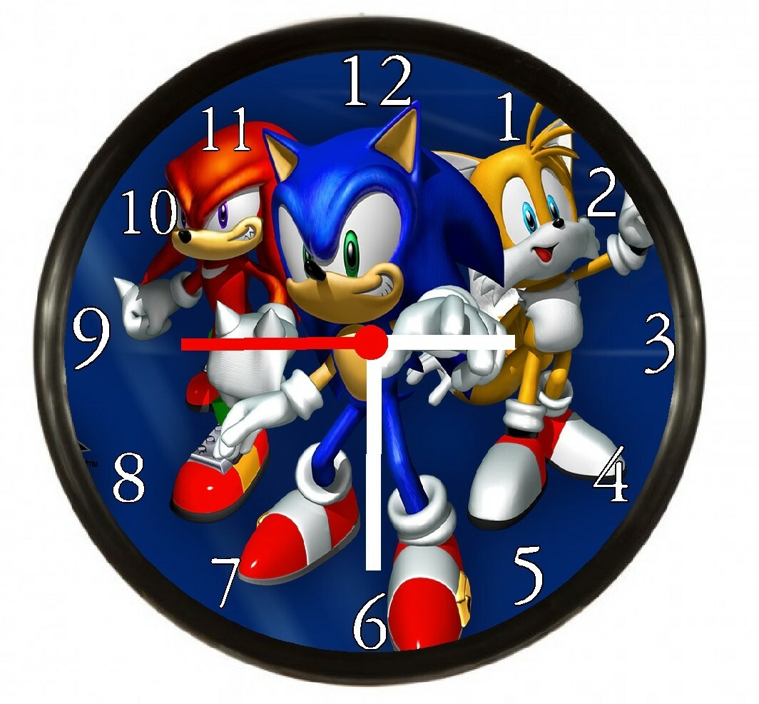 Sonic The Hedgehog Tails Knuckles Wall Clock | eBay