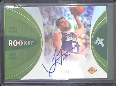 2006-07 Fleer E-X Green Future Autograph #61 Jordan Farmar No 11 of 61 ...