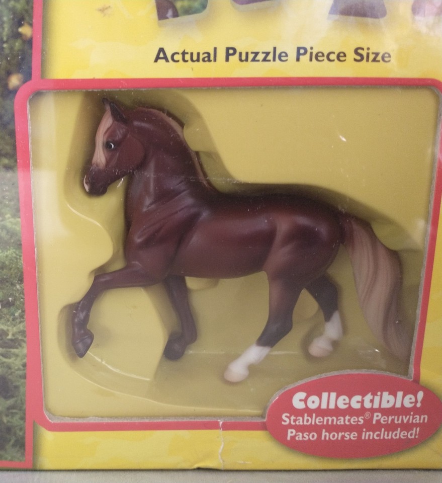 Breyer Running Free 300 pc Puzzle w Peruvian Paso Stablemate Flaxen ...