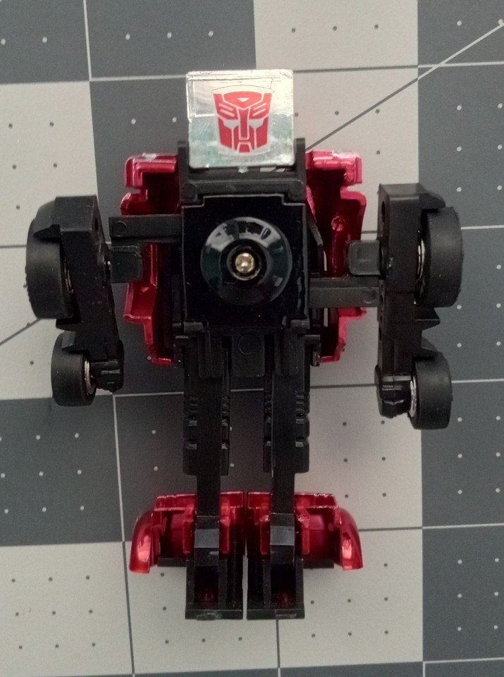 Transformers G2 Hubcap Metallic Red Complete 1993 With Cardback Tight ...