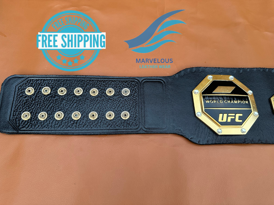 UFC Legacy Championship Title Belt Brass 2mm Gold Adult Size Replica ...