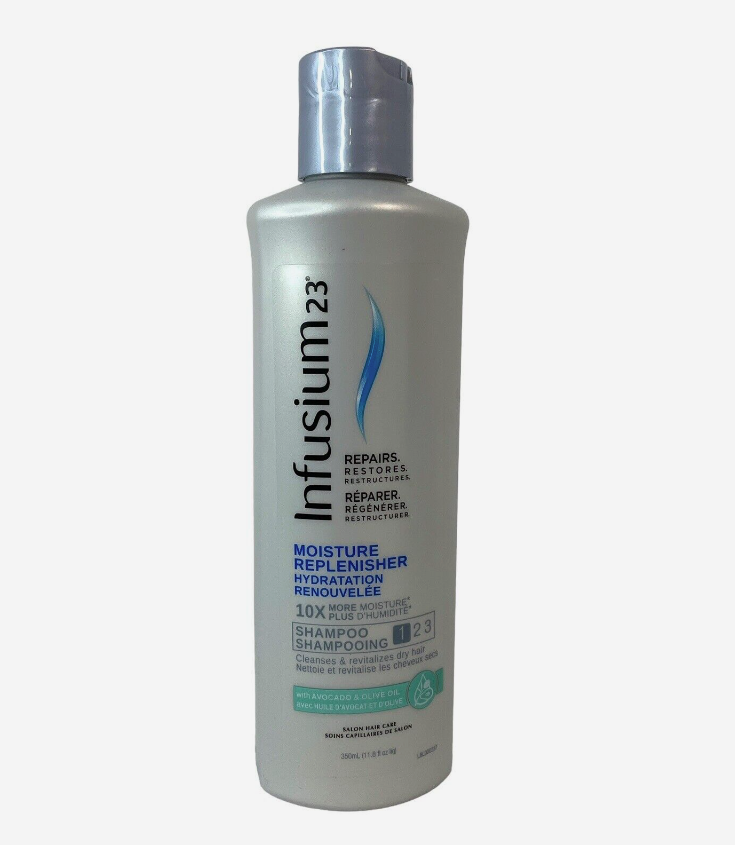 Infusium 23 Step 1 Shampoo MOISTURE REPLENISHER Avocado Olive Oil 11.8 ...