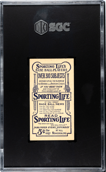 1910 M116 RAY DEMMITT NNO EXMT SPORTING LIFE SGC 6 BASEBALL ST. LOUIS ...