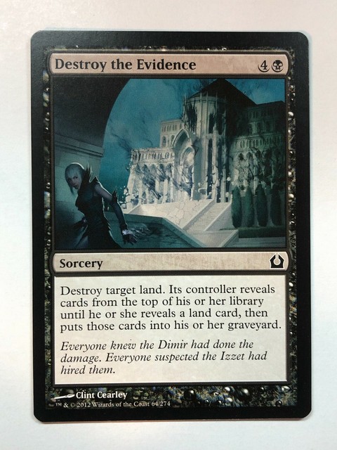 MTG Destroy the Evidence Return to Ravnica 064/274 Regular Common for ...