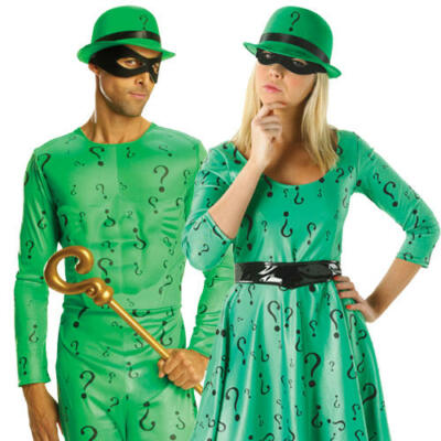 Classic Riddler Adults Fancy Dress Batman Villain Comic Book Mens ...