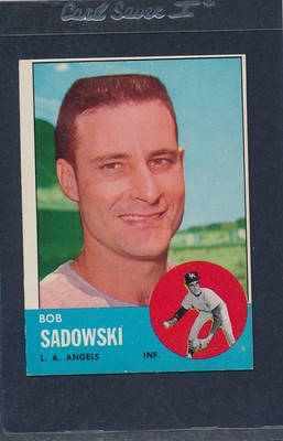1963 Topps #568 Bob Sadowski Angels EX 63T568-90316-4 | eBay