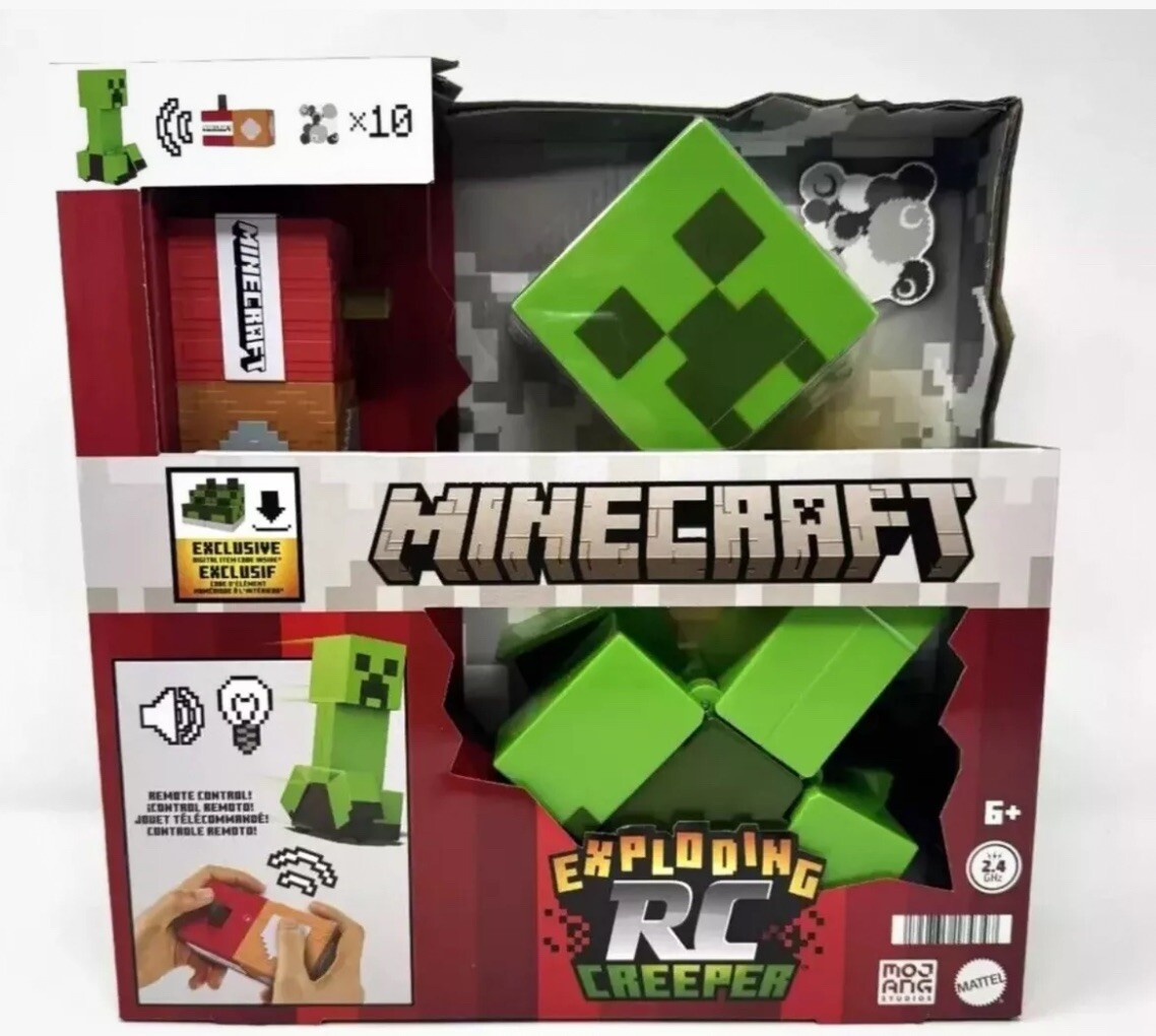 Minecraft Exploding RC Creeper Car Lights and Sounds - BRAND NEW IN HAND!