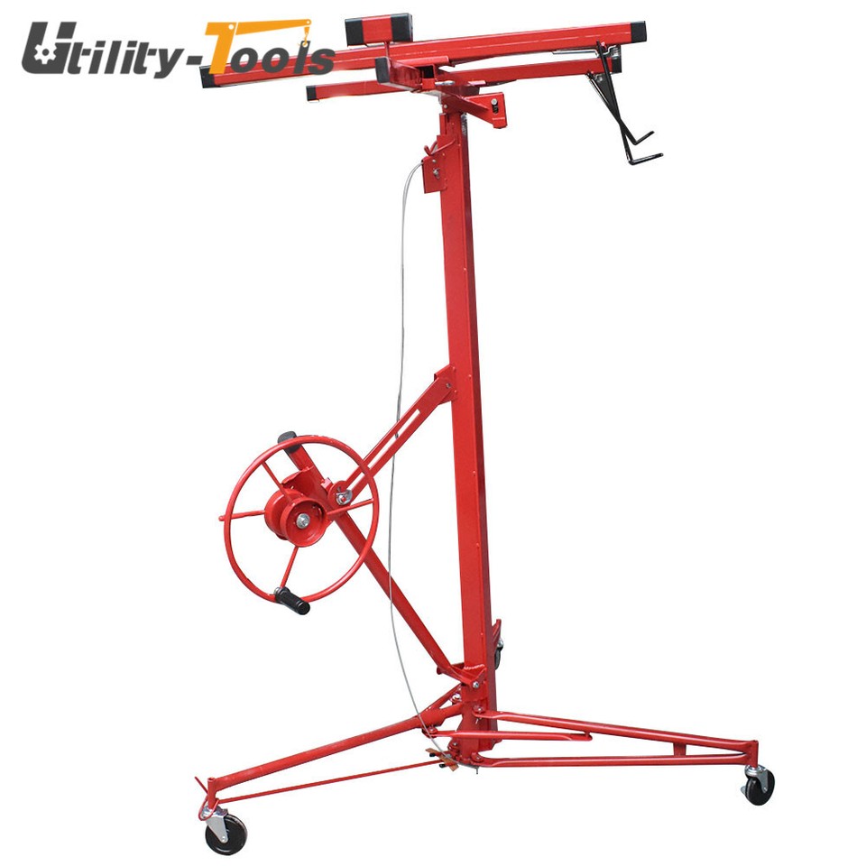 Drywall Rolling Lifter Panel Hoist Jack Lifter 16 Ft with Lockable ...