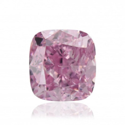 Real Pink Diamond - 0.07ct Cushion Natural Loose Fancy Purple Pink ...