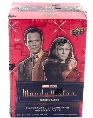 2022 upper deck marvel wonda vision blaster box trading cards 5 packs ...