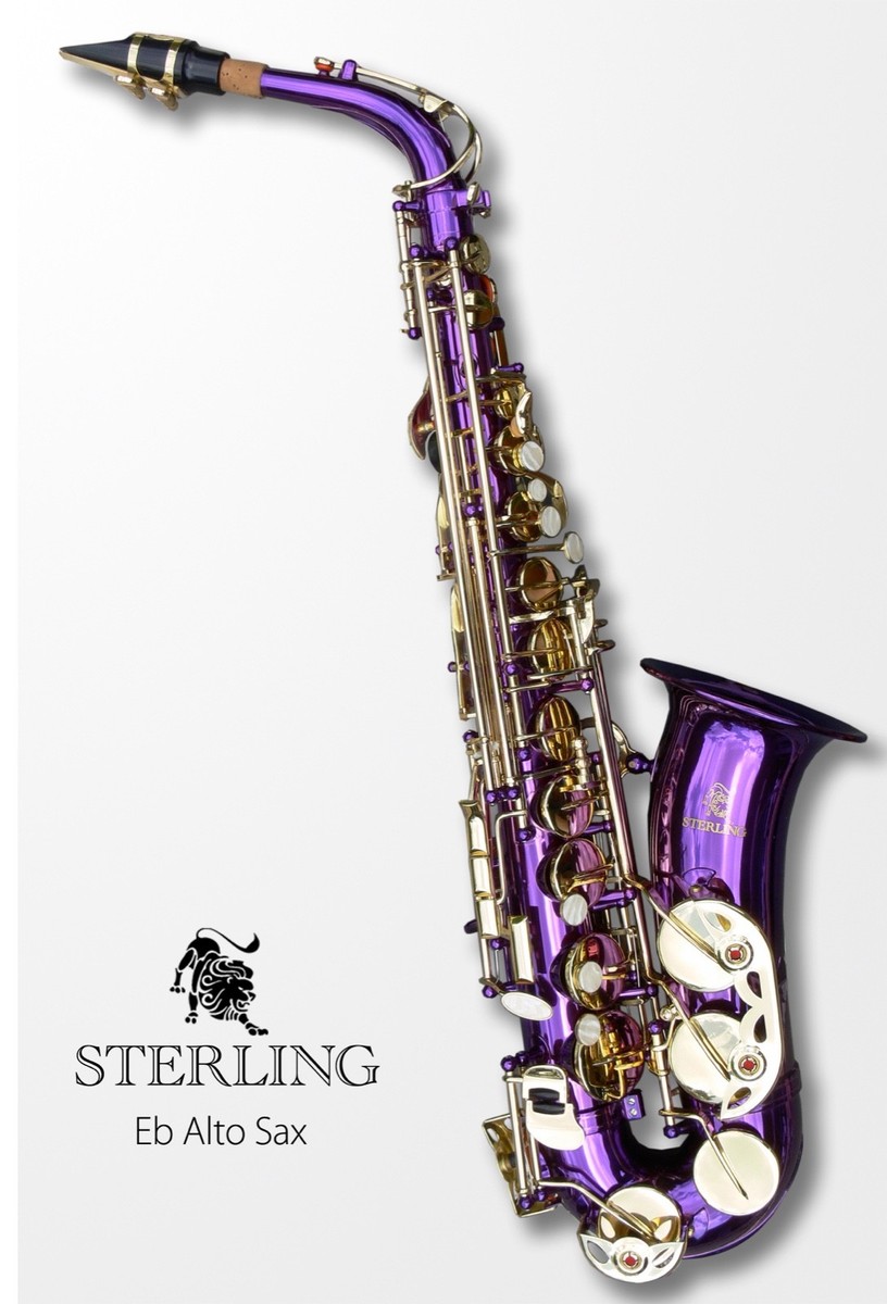 Purple Alto Saxophone