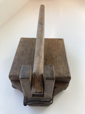 Vintage Primitive Mexico Hand Made Wood Tortilla Press | eBay