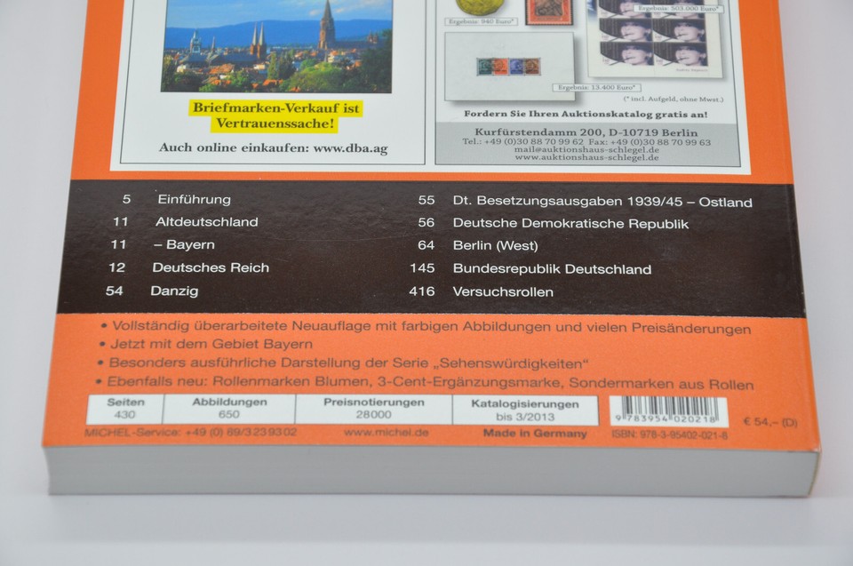 Michel Handbook Catalogue Stamps Germany 2013 / 2014 in Color | eBay